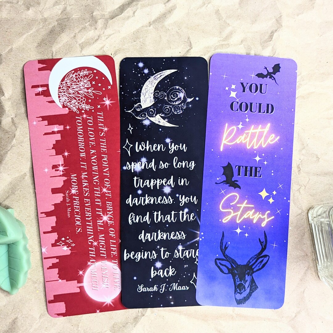 SJM Bookmark Bundle - ACOTAR | Crescent City | Throne of Glass | Gifts ...