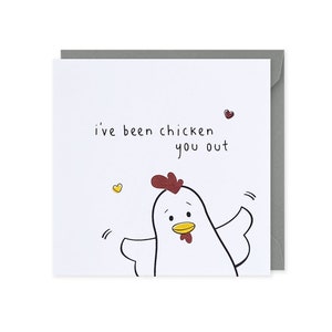 I've Been Chicken You Out Card Chicken Card Love Card - Etsy