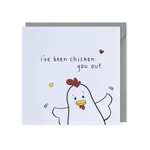 I've Been Chicken You Out Card Chicken Card Love Card | Etsy