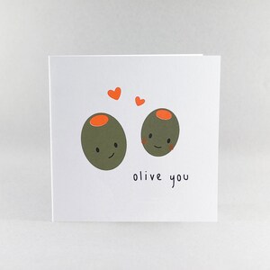 Olive You Card Love Card Anniversary Card Funny Anniversary - Etsy UK