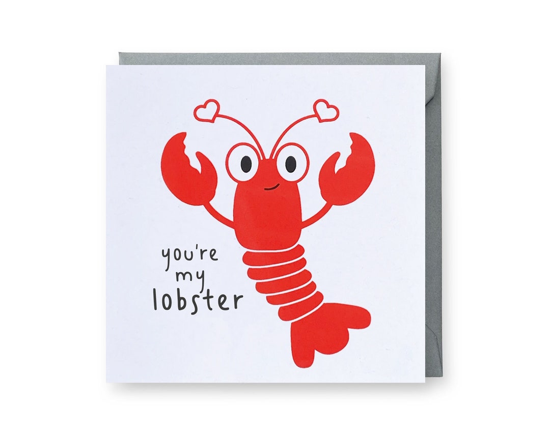 Lobster Card Friends TV Lobster Card You're My Lobster - Etsy