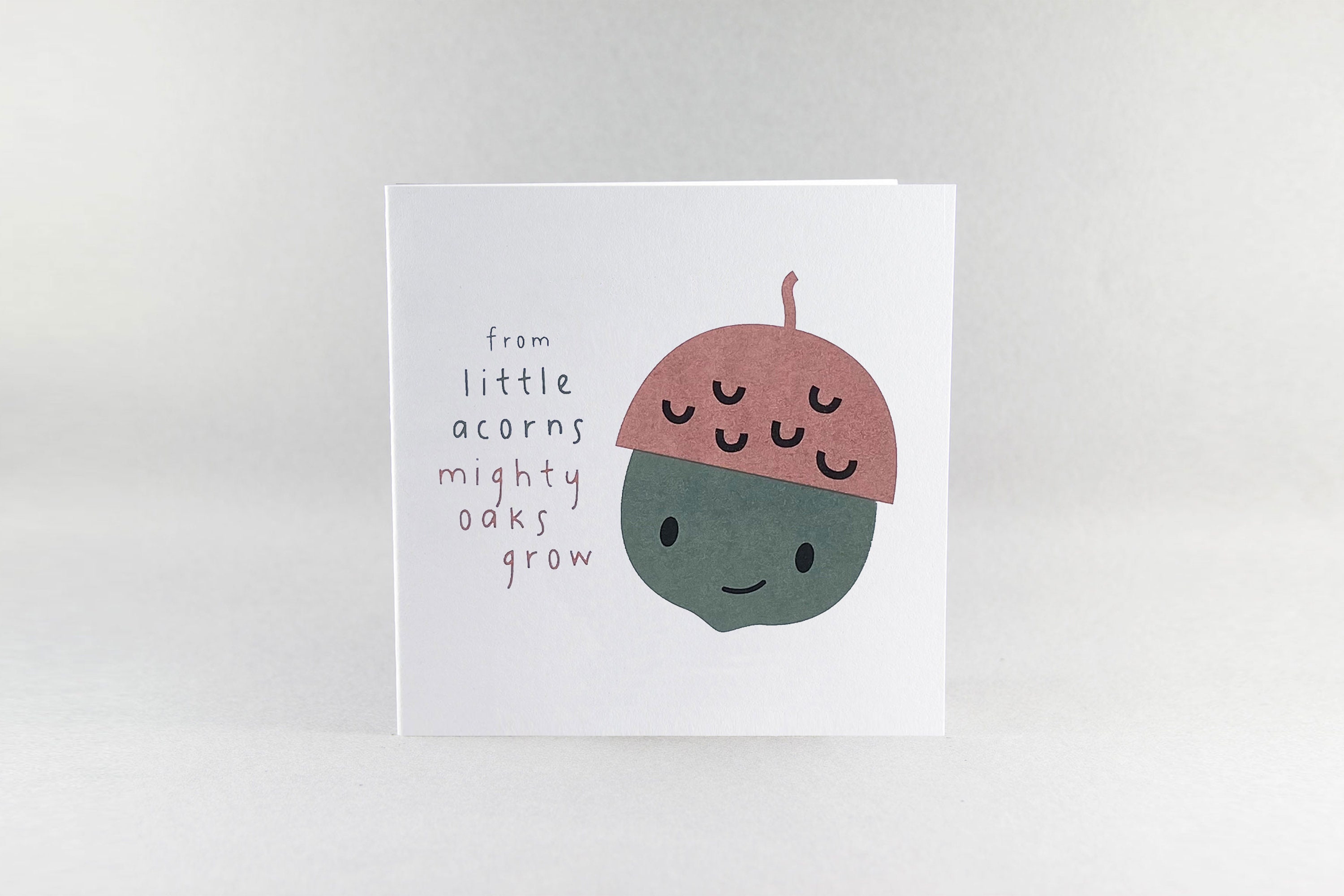From Little Acorns Card From Little Acorns Mighty Oaks Grow - Etsy