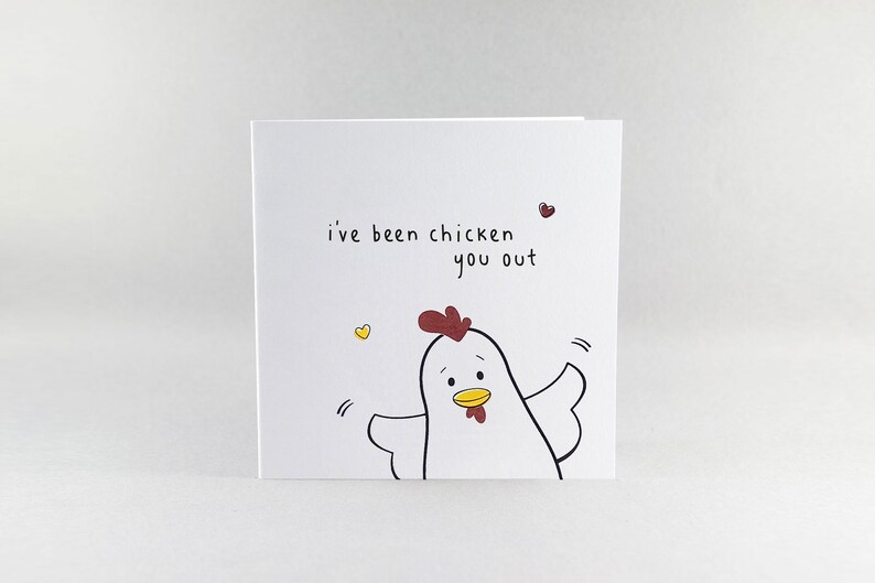 I've Been Chicken You Out Card Chicken Card Love Card | Etsy