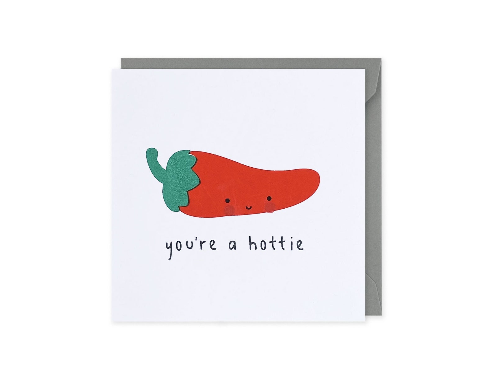 Cute Love Card Chilli Card You're A Hottie Card - Etsy