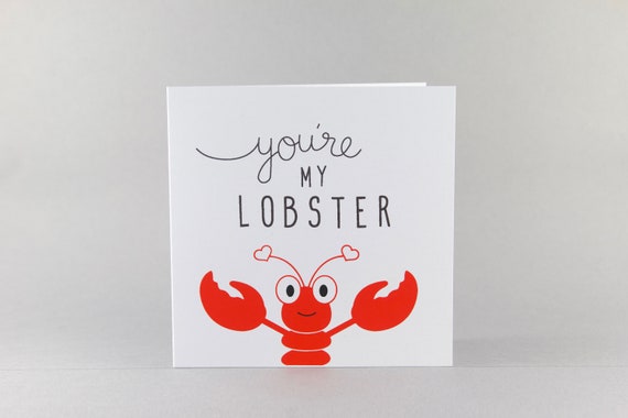 Lobster Card Friends TV Lobster Card You're My Lobster | Etsy