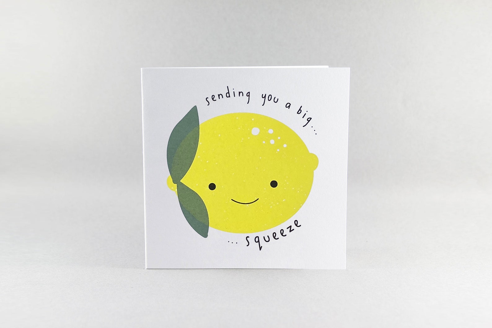 Love Card Hug Card Big Squeeze Card Lemon Card Birthday | Etsy