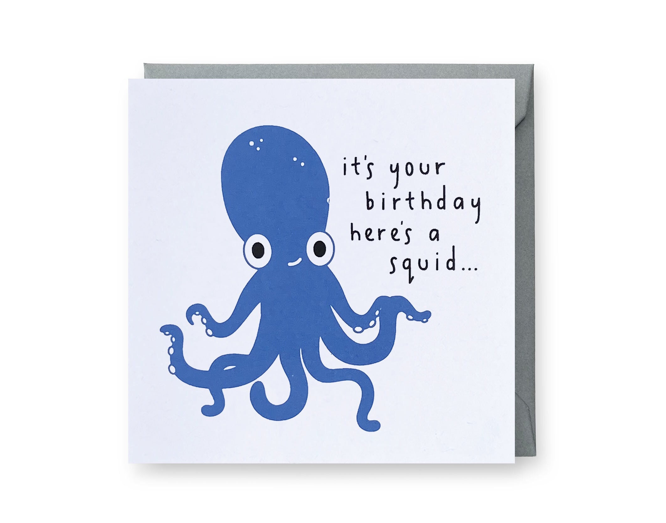 Birthday Card Funny Birthday Card Squid Birthday Card Money - Etsy ...