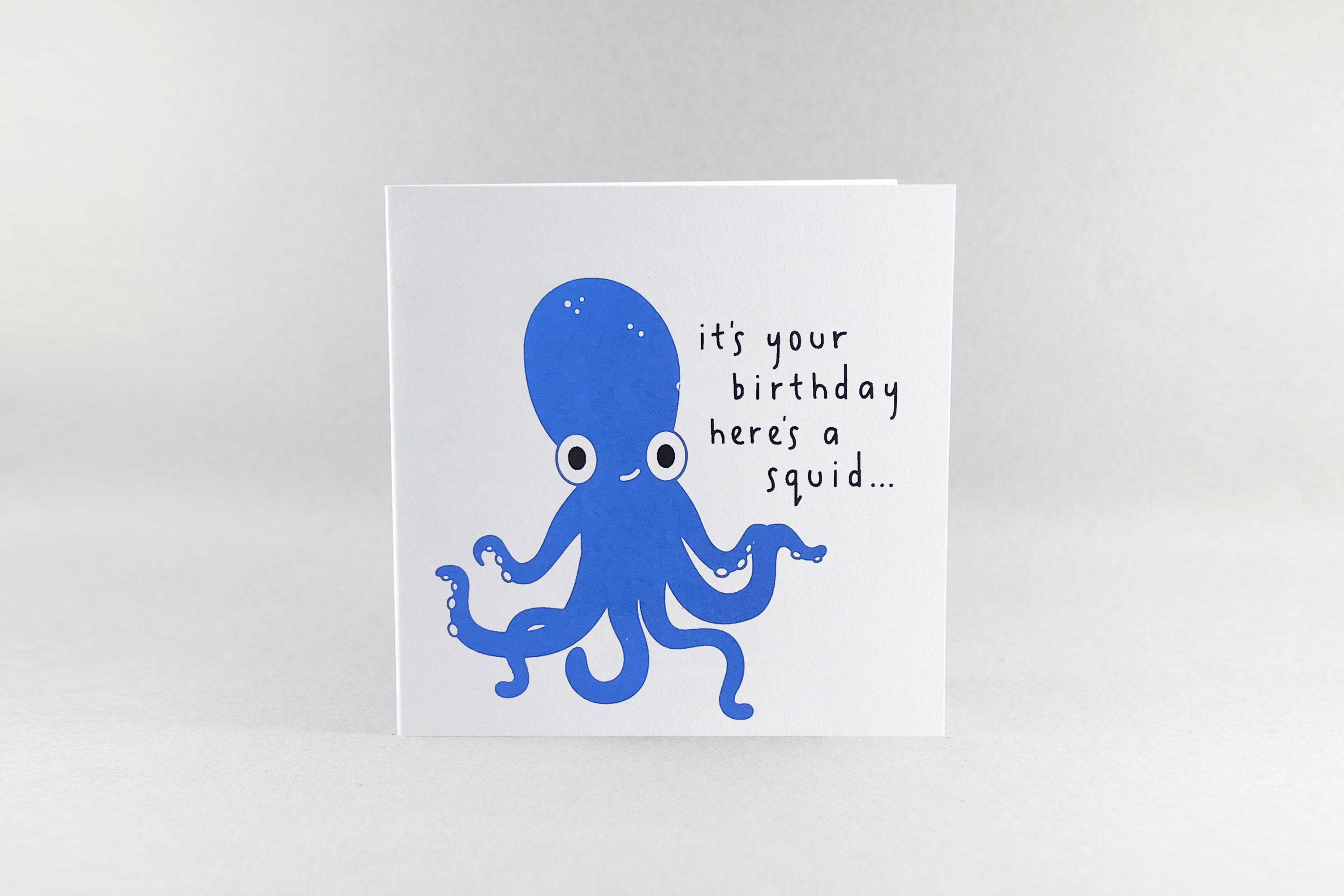 Birthday Card Funny Birthday Card Squid Birthday Card Money - Etsy ...