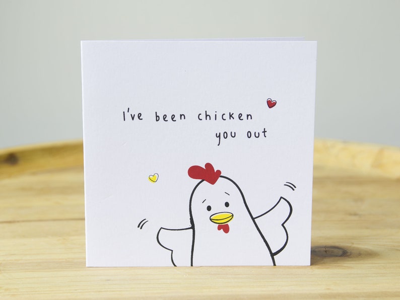 I've Been Chicken You Out Card Chicken Card Love Card | Etsy