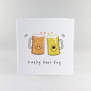 Birthday Card Beer Birthday Card Happy Beer Day Card Funny | Etsy UK