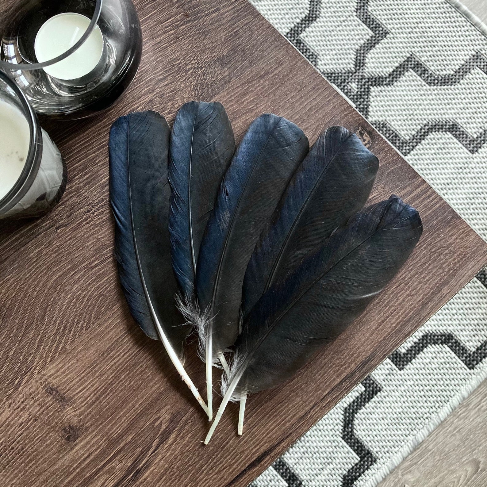 Black Crow Wing Feathers - Etsy