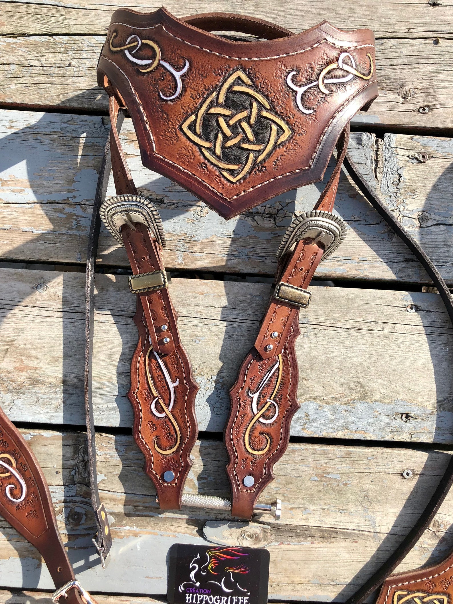 Medieval Horse Tack Wither Strap Barrel Horse Handcrafted Celtic - Etsy ...