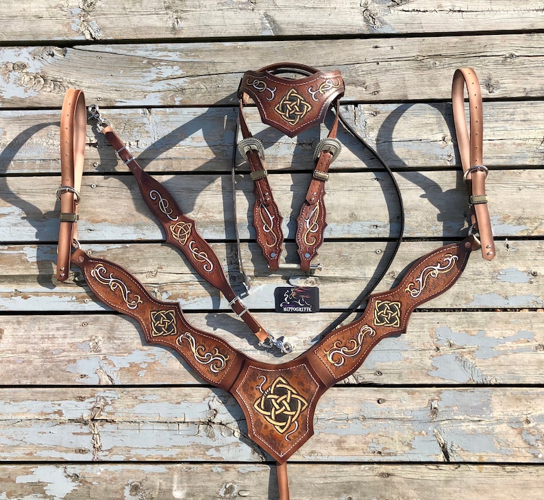 Medieval Horse Tack Wither Strap Barrel Horse Handcrafted Celtic - Etsy