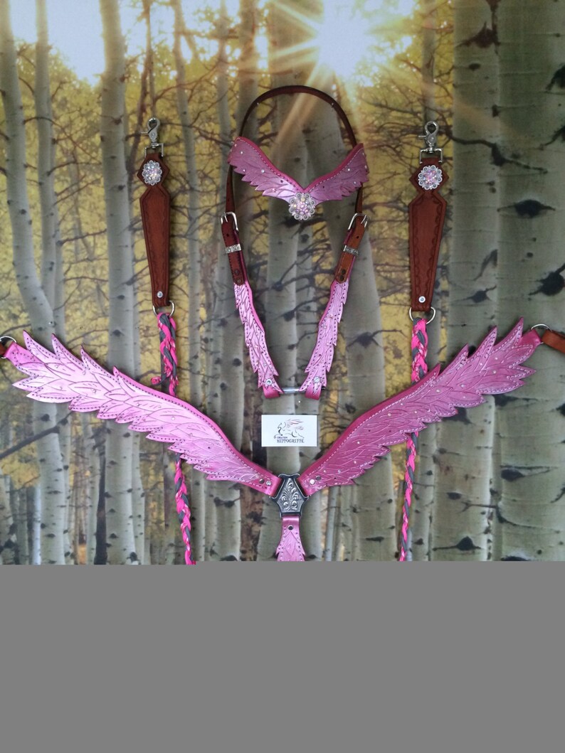 Complete Set custom made Western Tack Horse Barrel headstall | Etsy