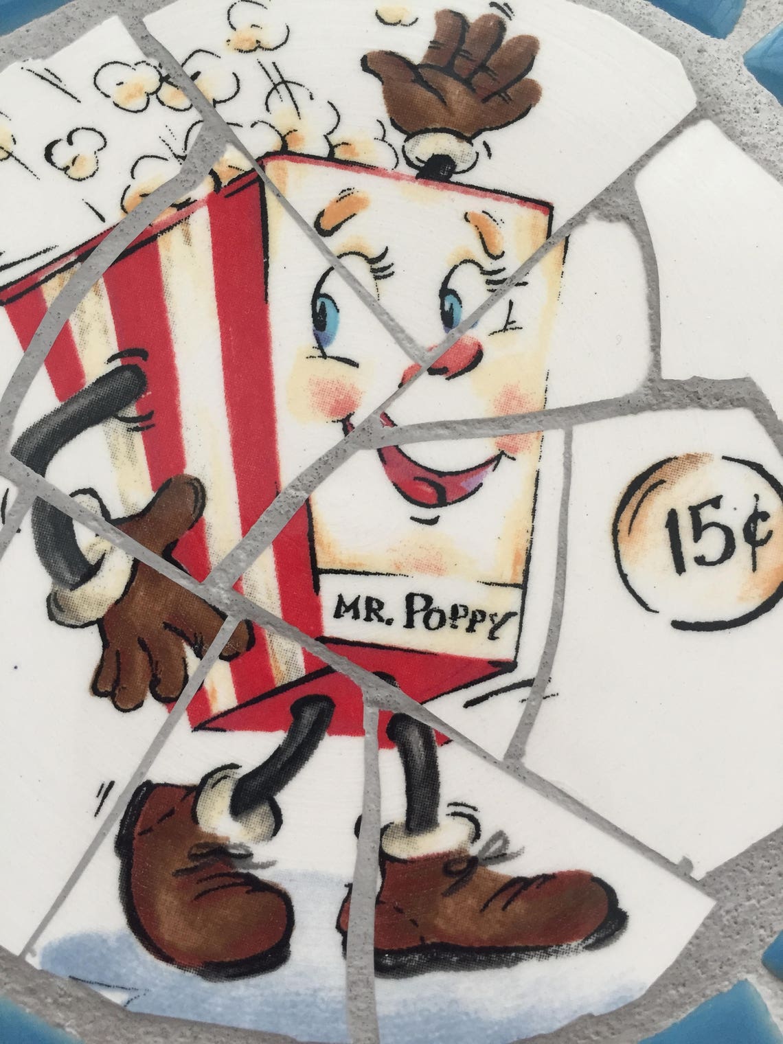 Handmade mr. Popcorn Ceramic Tile Mosaic Wall Art. | Etsy