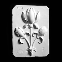Tile Scilla Cast. Botanical Decorative Unique Plaster Wall Art Framу ...