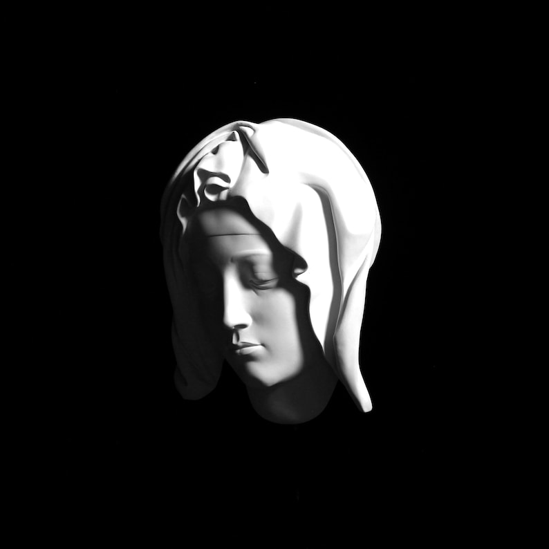 Mary Mask From Pietà, Blessed Virgin Mary by Michelangelo, Madonna ...