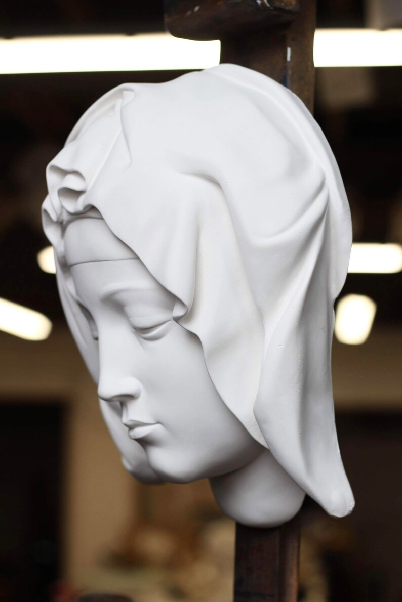 Mary Mask From Pietà, Blessed Virgin Mary by Michelangelo, Madonna ...