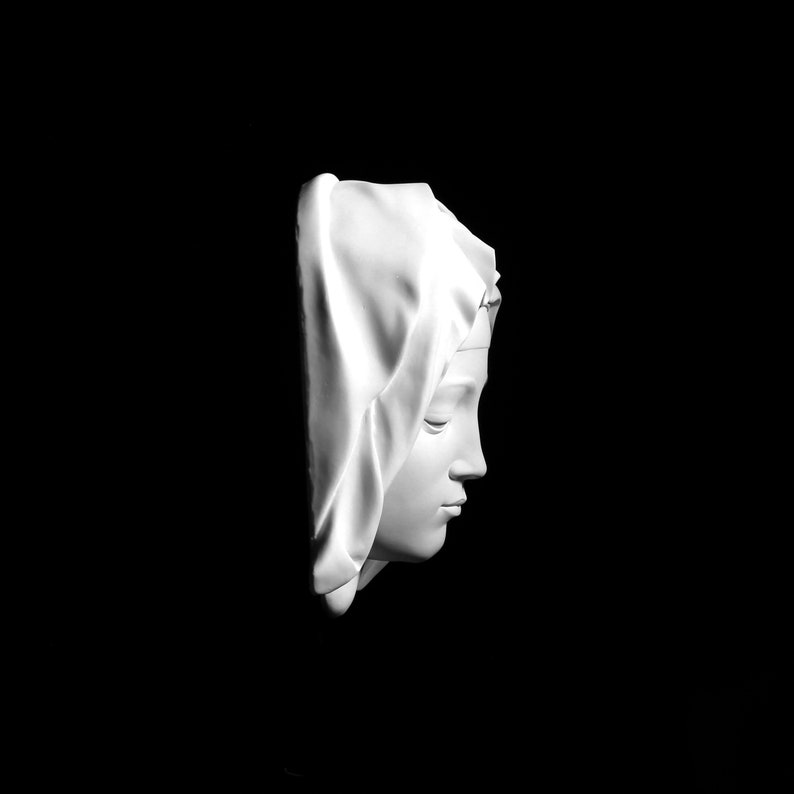 Mary Mask From Pietà Blessed Virgin Mary by Michelangelo - Etsy