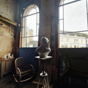 Female Head Plaster Cast // Bust Sculpture // Portrait // Standing ...