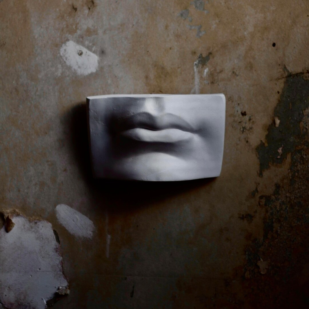 David's Mouth Plaster Cast by Michelangelo, Handmade Lips Sculpture ...