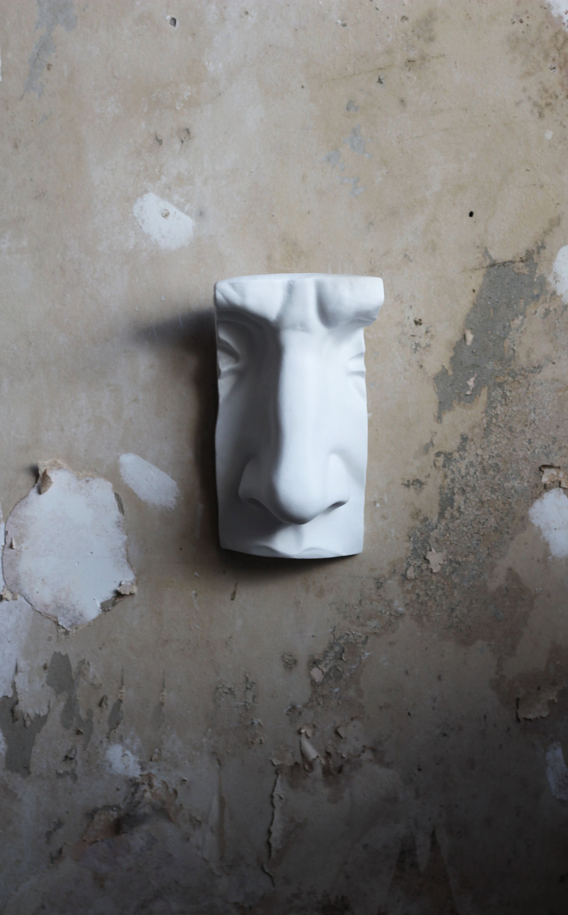 Plaster Cast of Michelangelo's David's Nose, Handmade Plaster Wall ...