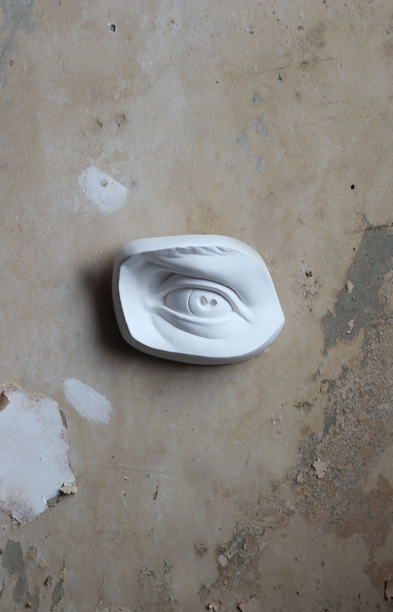 Plaster Cast of Michelangelo's David, Eye Sculpture. Male Sculpture ...