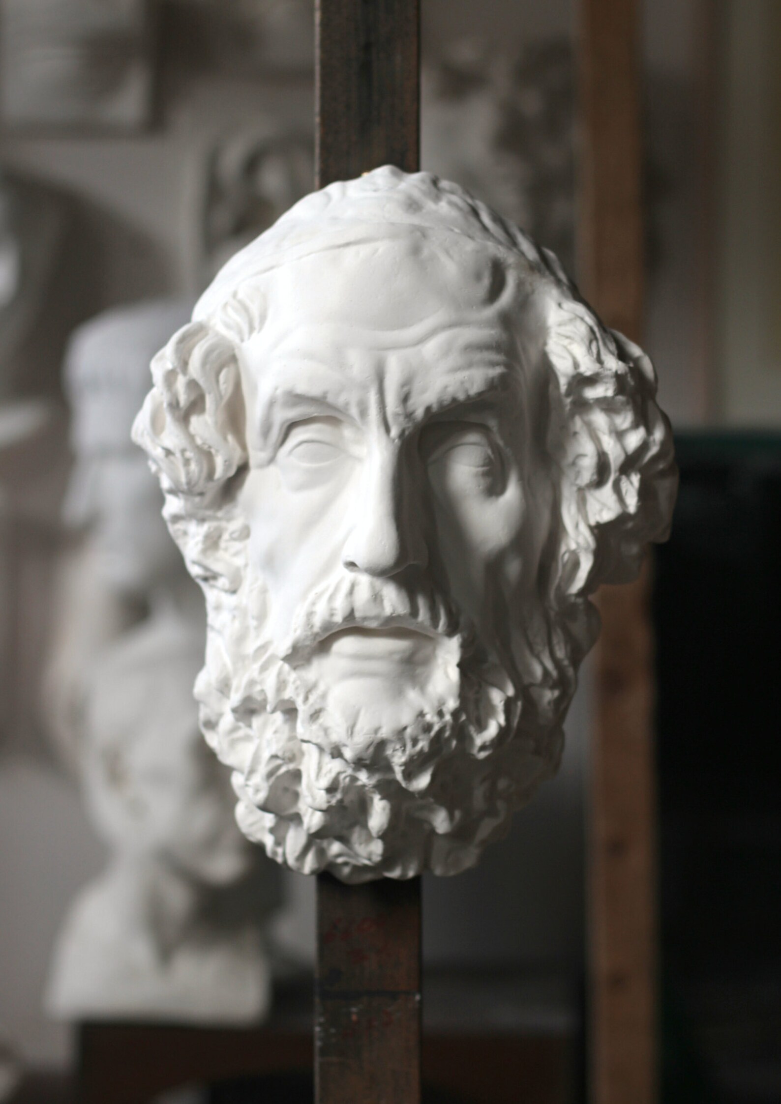 Mask of Homer, Greek Plaster Sculpture, Handmade Classical Wall Art - Etsy