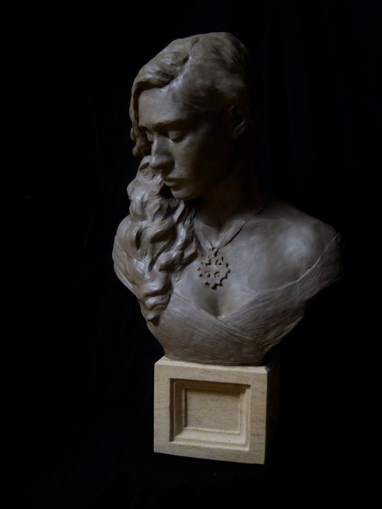 Female Head Plaster Cast // Bust Sculpture // Portrait // - Etsy Hong Kong