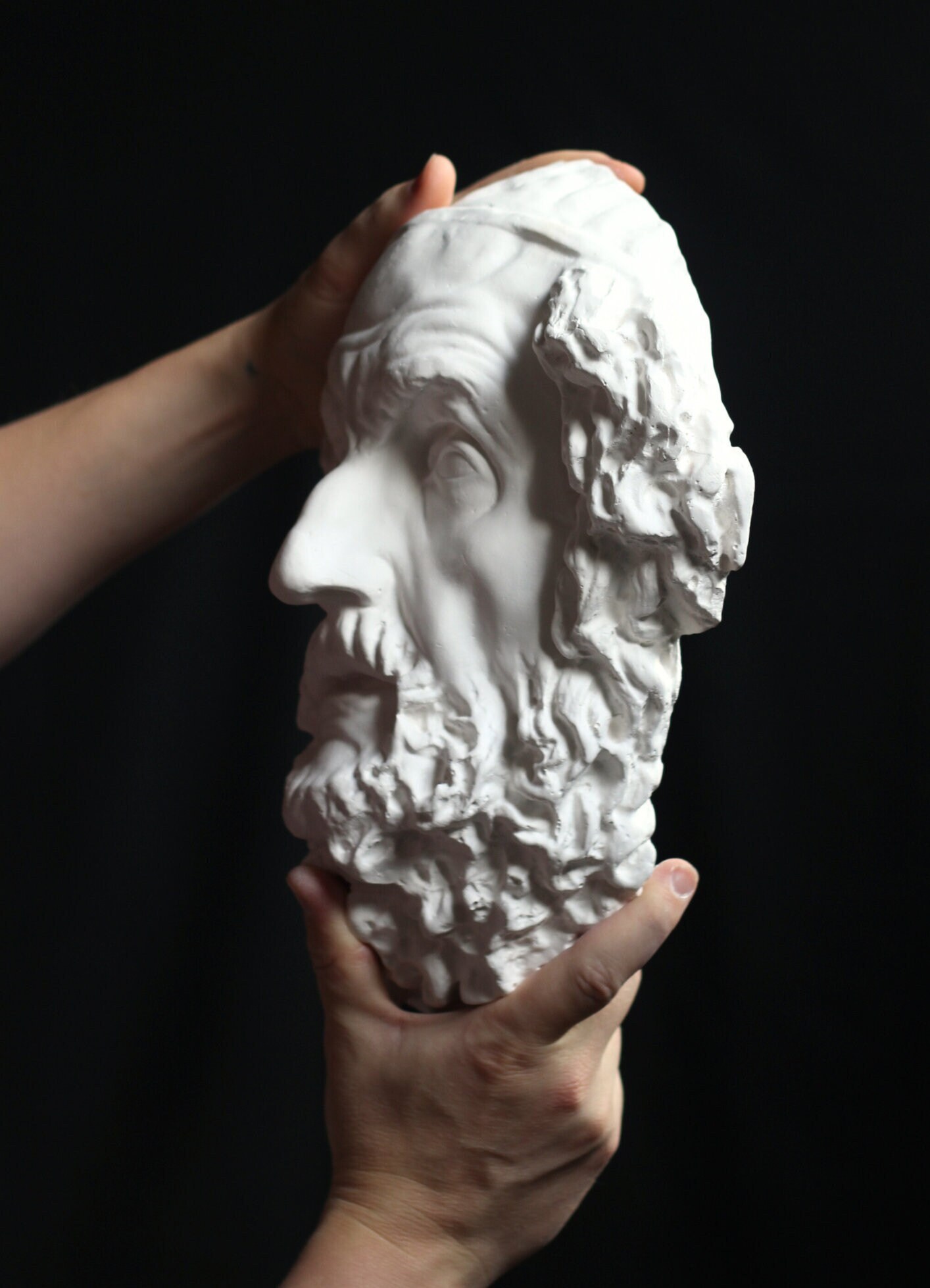Mask of Homer, Greek Plaster Sculpture, Handmade Classical Wall Art - Etsy