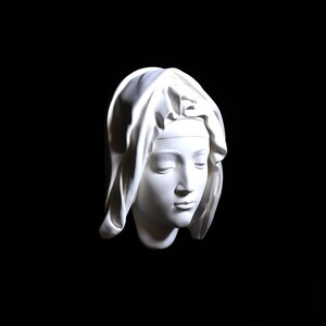 Mary Mask From Pietà, Blessed Virgin Mary by Michelangelo, Madonna ...