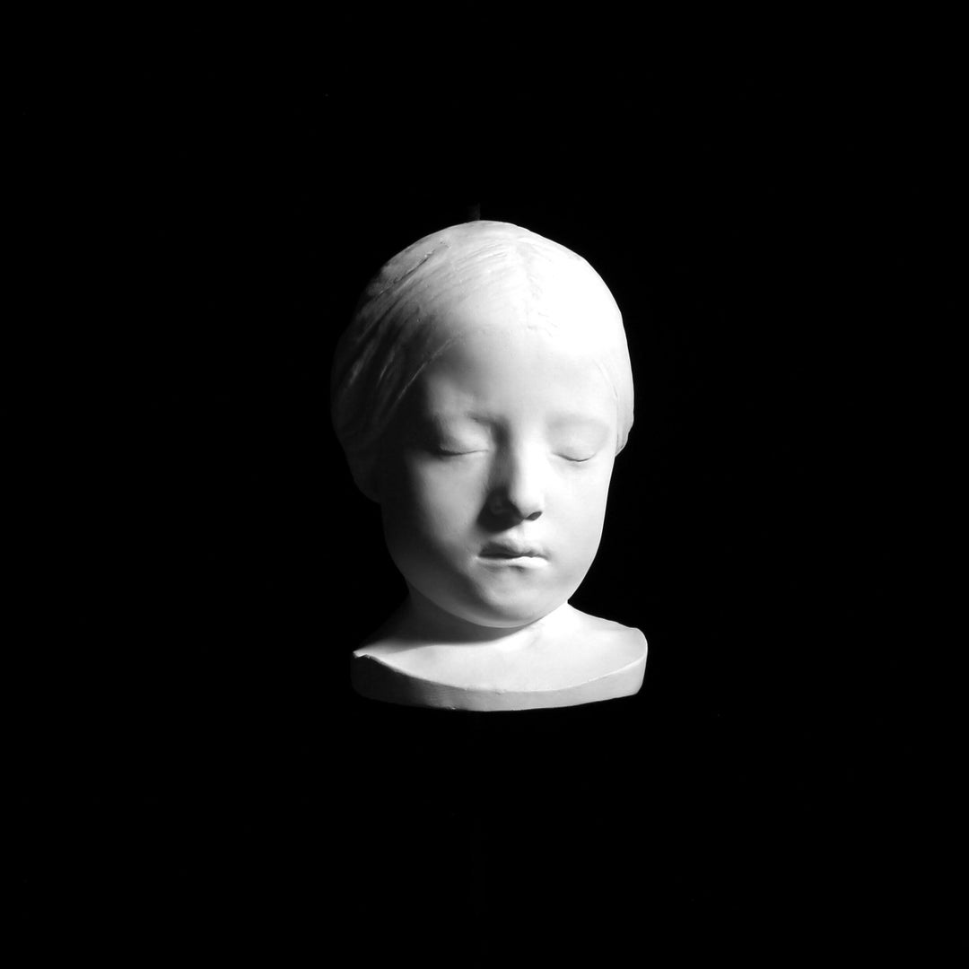 Death Mask of a Child, Young Girl Mortuary Plaster Cast, Angelic Baby ...