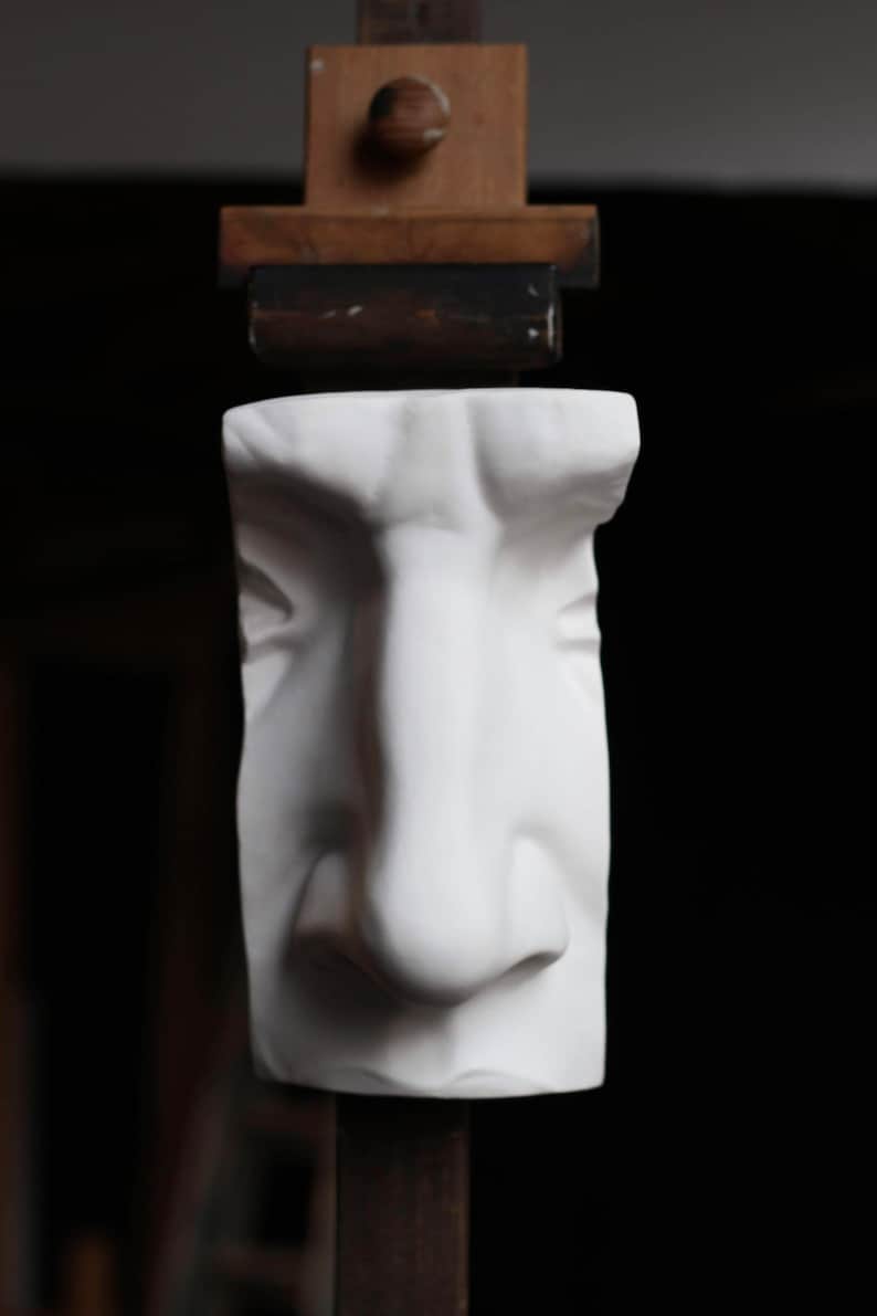 Plaster Cast of Michelangelo's David's Nose, Handmade Plaster Wall ...