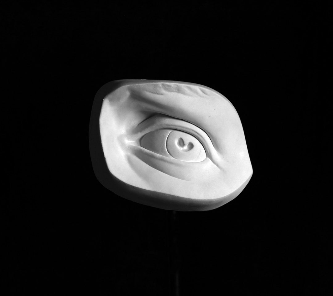 Plaster Cast of Michelangelo's David, Eye Sculpture. Male Sculpture ...