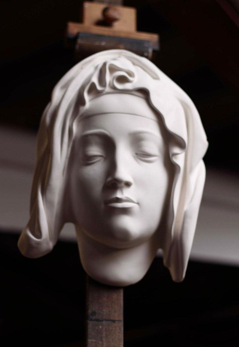 Mary Mask From Pietà, Blessed Virgin Mary by Michelangelo, Madonna ...