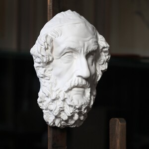 Mask of Homer, Greek Plaster Sculpture, Handmade Classical Wall Art - Etsy