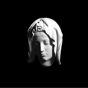 Mary Mask From Pietà, Blessed Virgin Mary by Michelangelo, Madonna ...
