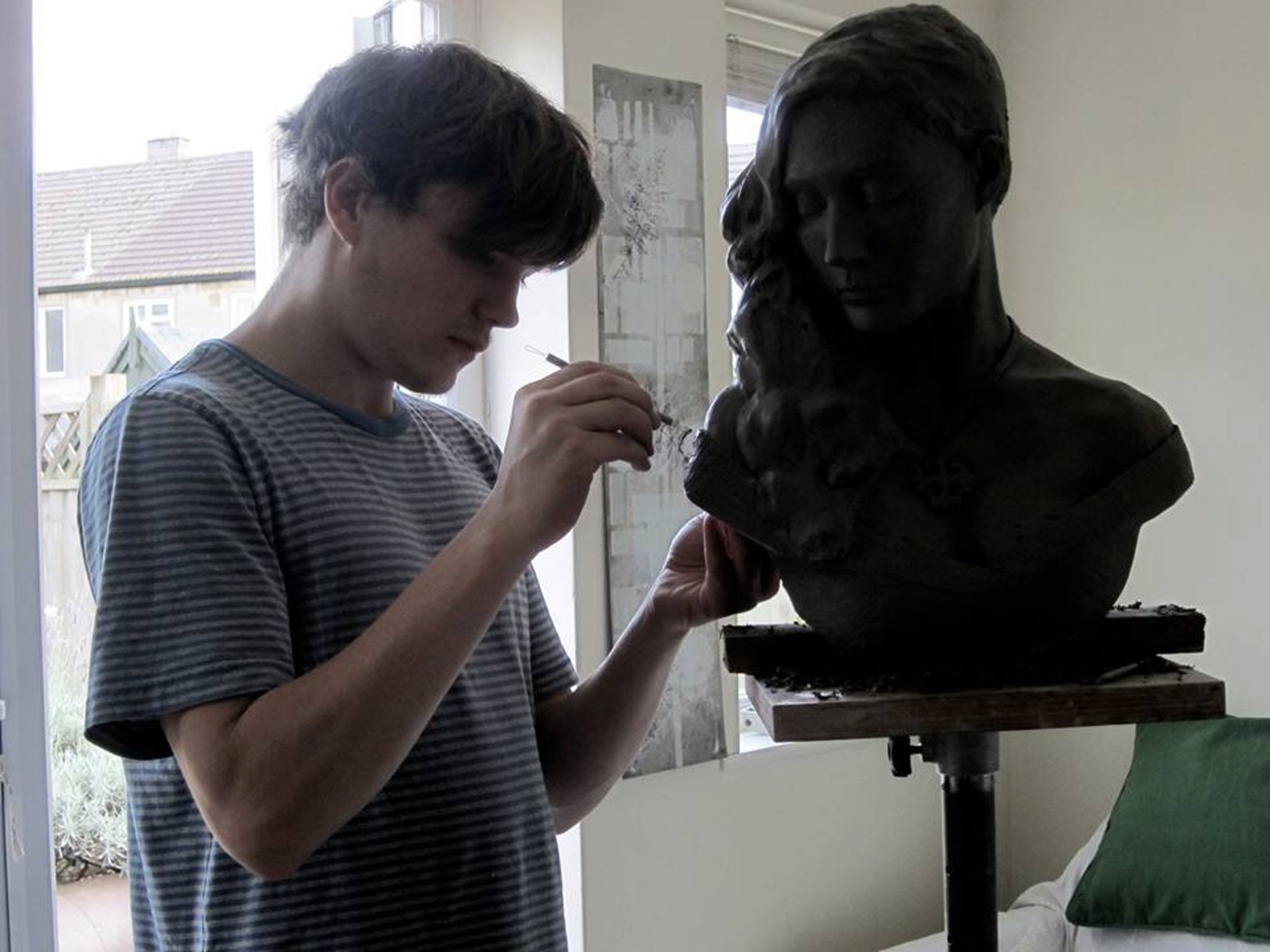 Female Head Plaster Cast // Bust Sculpture // Portrait // - Etsy Hong Kong