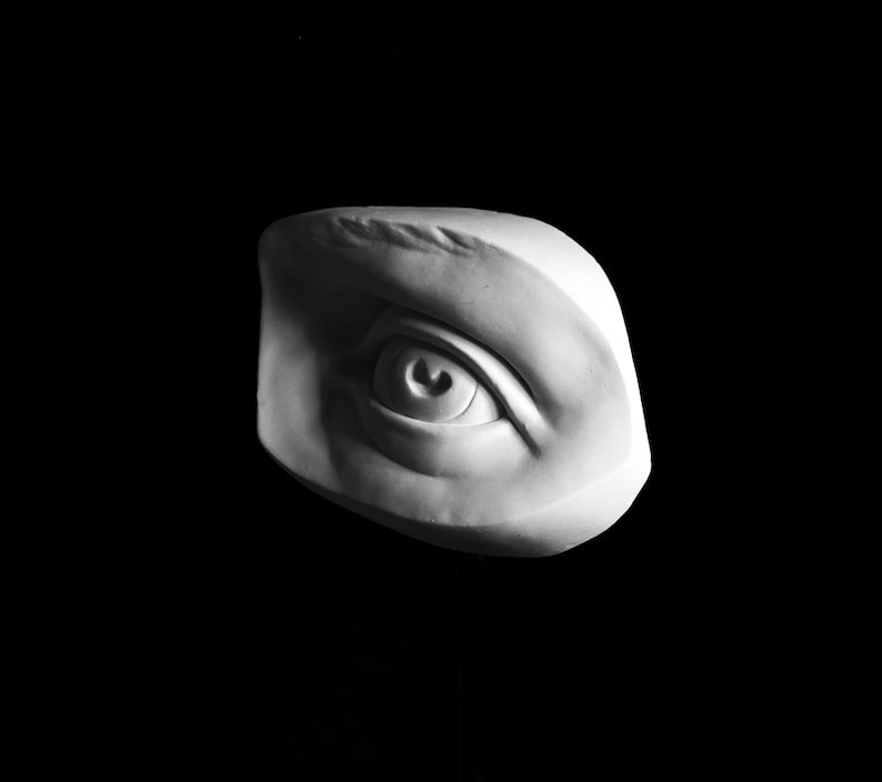 Plaster Cast of Michelangelo's David, Eye Sculpture. Male Sculpture ...