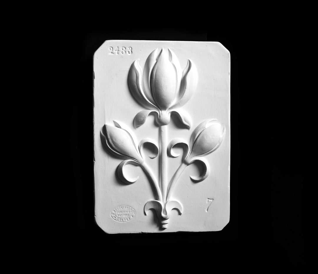 Tulip Relief Plaster Cast Reproduction, Original Wall Sculpture by ...