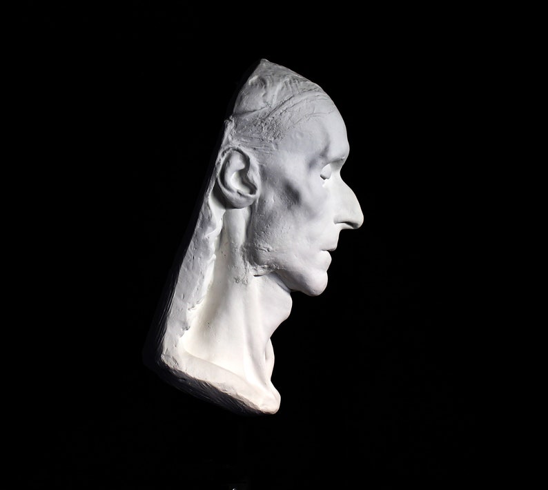 Andrea Appiani Death Mask, Plaster Cast Sculpture Death Mask, Handmade ...