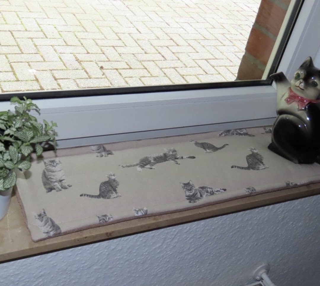Cat Cushion: 74 X 20 Cm, Ready to Ship, Window Sill Cushion, Window ...