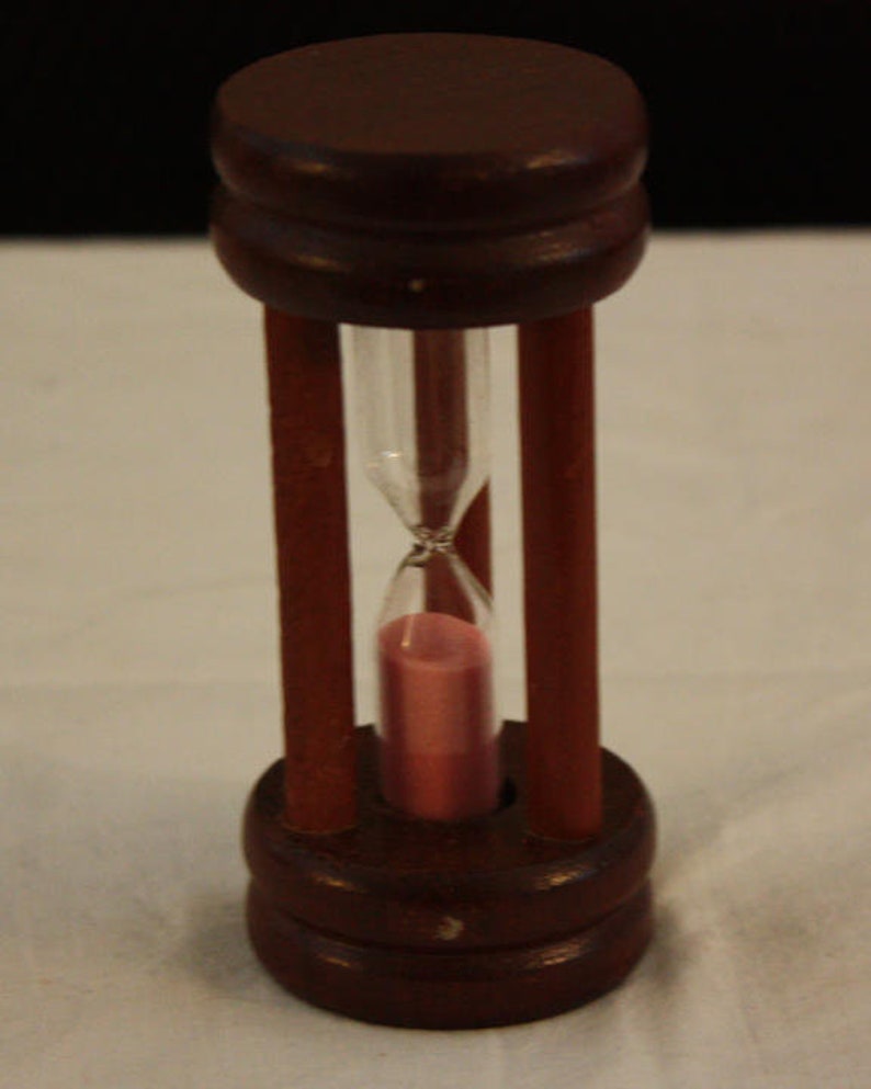 Vintage Miniature Wood Egg Timer - Etsy