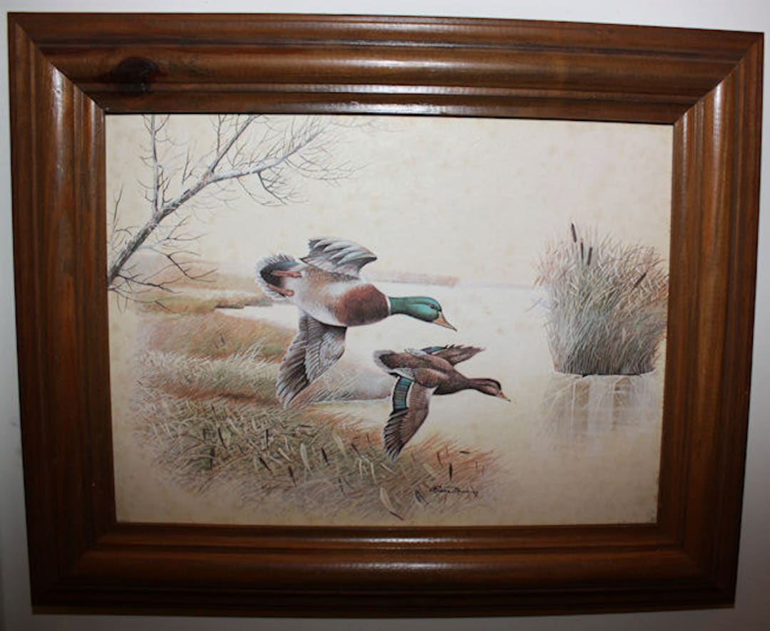 Ruane Manning Signed Framed Reproduction of Flying Mallards - Etsy