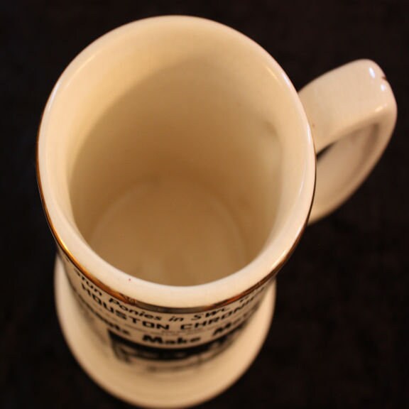 Vintage T & J Pottery Newspaper Mug - Etsy