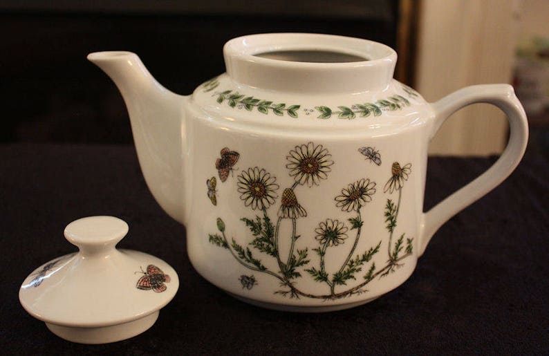 Vintage Shafford Porcelain Teapot and Lid "herb Garden" - Etsy