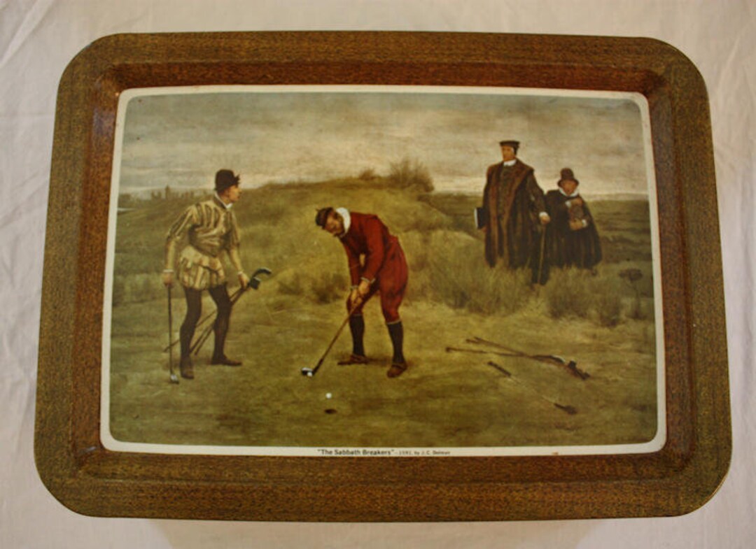 Vintage Guildcraft Golf Tin Container (empty) Made for A. G. Spalding ...