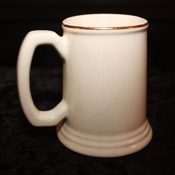 Vintage T & J Pottery Newspaper Mug - Etsy