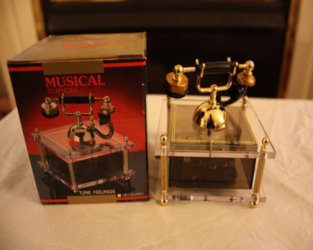 Vintage Revolving Old-fashioned Telephone Receiver Musical - Etsy