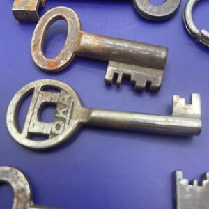 Iron Keys From the Late 1800 Early 1900s All Big Skeleton Keys SET - Etsy